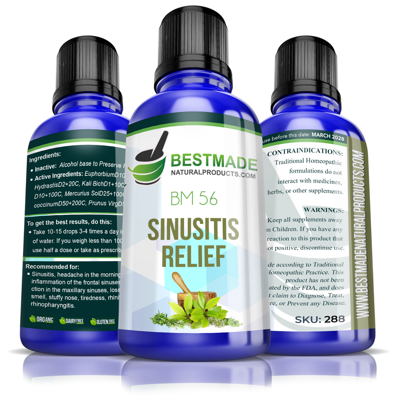BestMade Natural Products - Sinusitis Natural Relief