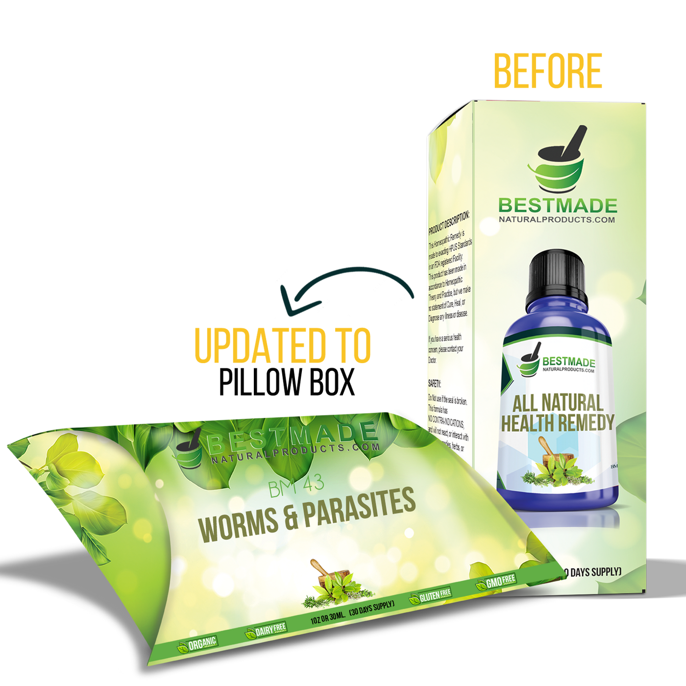 BestMade Natural Products - Worms & Parasites Remedy BM43