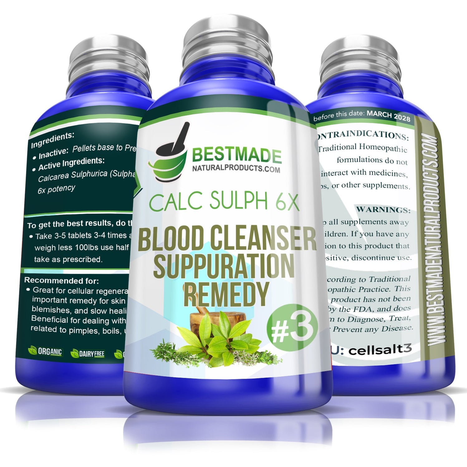 BestMade Natural Products - Calcarea Sulphurica 6x | Blood
